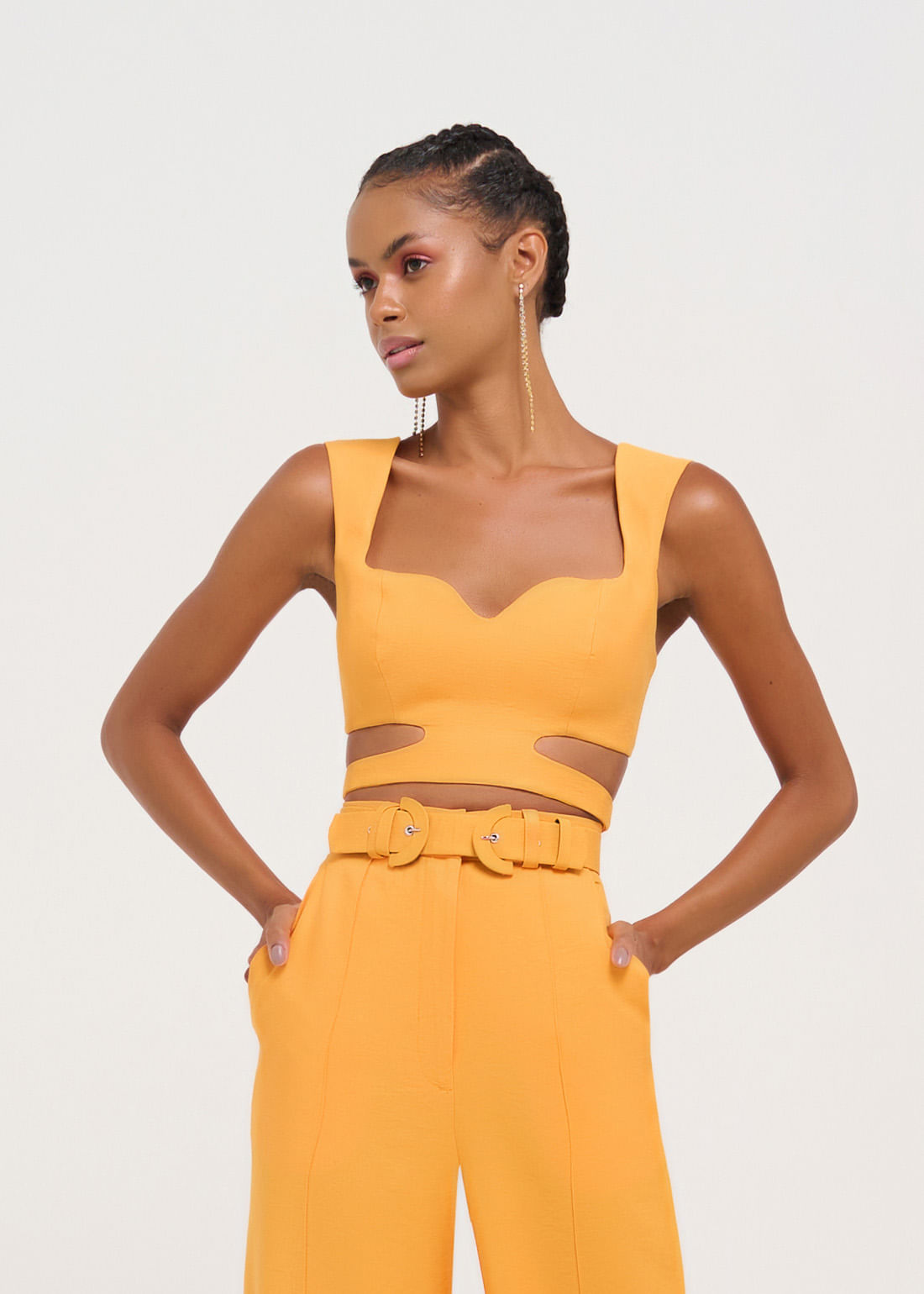 Cropped Recorte Colors - Mango - LORE